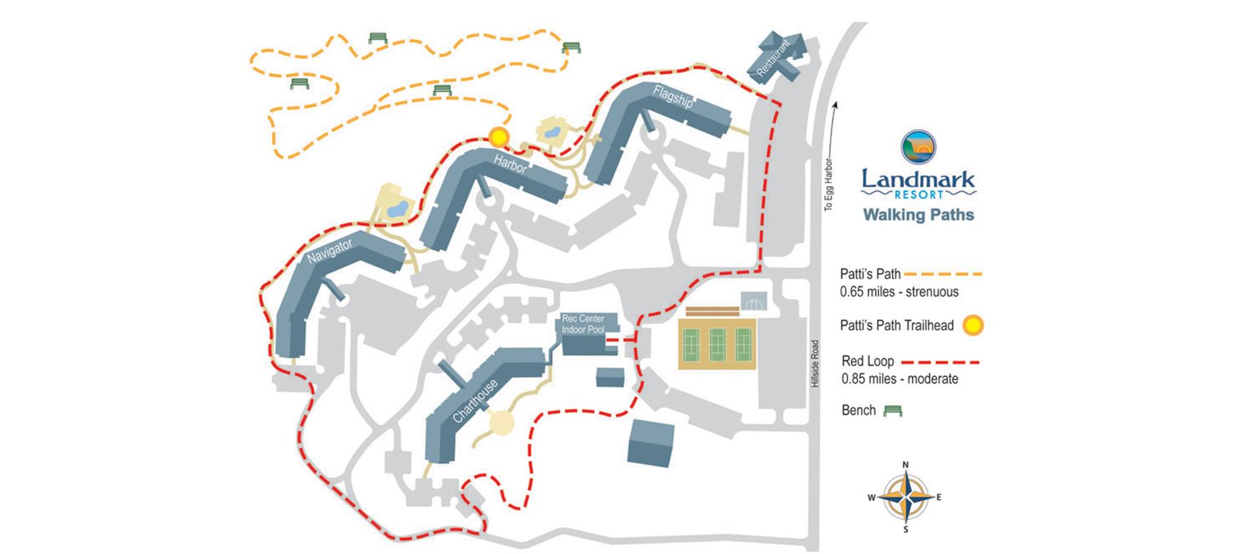 Resort Maps | The Landmark Resort, Egg Harbor